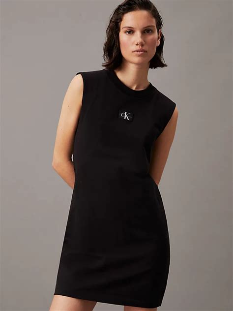Relaxed Sleeveless T Shirt Dress Calvin Klein® J20j223526beh