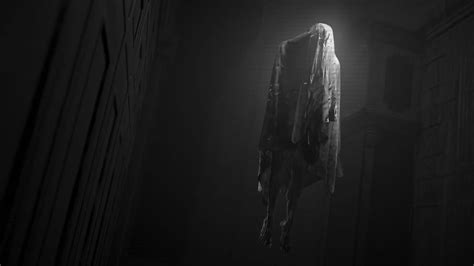 Animation Of Moving Ghost And Buildings On Black Background Premium Stock Video Footage