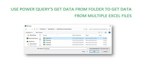 Use Power Querys Get Data From Folder To Get Data From Multiple Excel