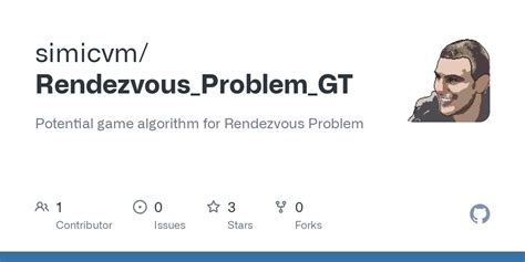 github simicvm rendezvous problem gt potential game algorithm for