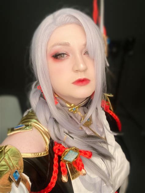 Shenhe Cosplay Selfie R Genshin Impact