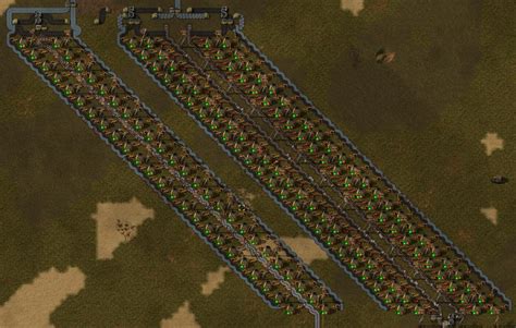 Diagonal Smelting Arrays Ironcopper And Steel Rfactorio