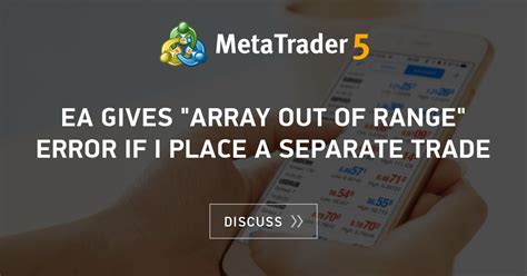 Ea Gives Array Out Of Range Error If I Place A Separate Trade Take