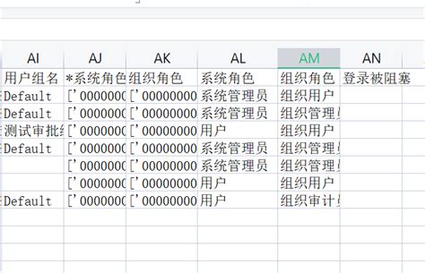 Bug 219版本导出用户有效性字段为空；223版本导入用户模板excel报错，提示系统用户组织用户字段必须为string