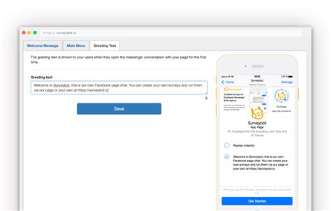 Facebook Bot Facebook Messenger Chatbot For Survey