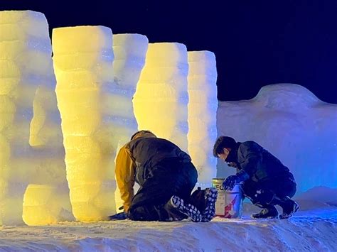 層雲峡観光協会 50年振りの2月のプラス気温だそうで 49回の氷瀑まつりも困っております