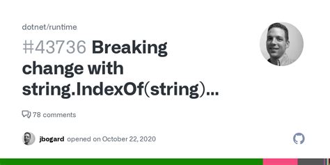 Breaking Change With String IndexOf String From NET Core 3 0 NET