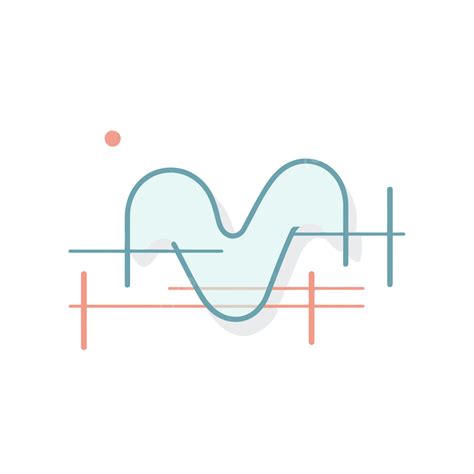 추상 선과 선 아이콘 벡터 흰색 바탕에 심장 박동을 묘사한 직계 아이콘 Flaticon 및 드리블에 의한 벡터 일러스트