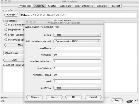 bagging ensemble selection algorithm in weka with source code