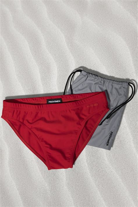 Low Rise Swim Briefs Cardinal Red Provomen