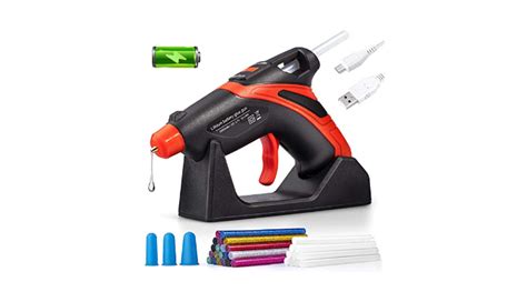Cordless Hot Glue Gun Fast Preheating Gun Kit With 30 Pcs Sticks USB Rechargeable Melt Tools For