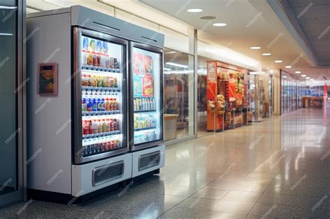 Premium Ai Image Generative Ai Automatic Refreshment Machine Such As