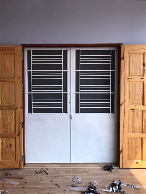 ประตูสแตนเลสอบสีpowdercoating งานประตูสแตนเลสพ่นสีpowdercoaring ทำสีแผงรั้วสแตนเลสสีฝุ่น งาน