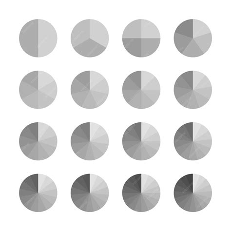 Ring Section Template Piechart With Segments And Slices Circular