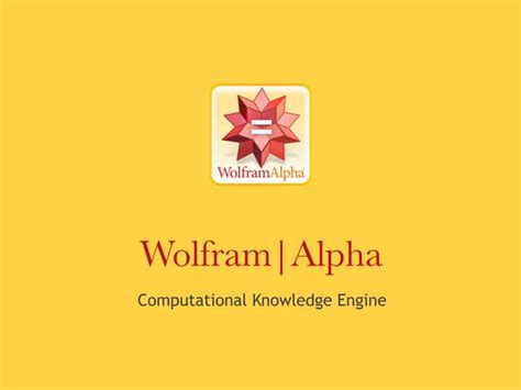 Wolframalpha Ppt