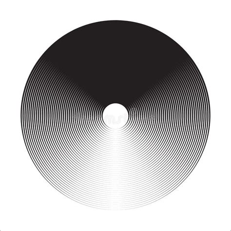 Black And White Geometric Circular Pattern Stock Vector Illustration Of Elegant Geometry