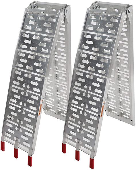 Buy 2pc Aluminum Loading Ramps Heavy Duty 1500lbs Capacity Ramp For