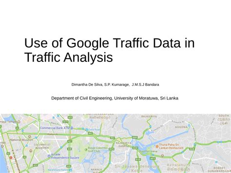 PDF Use Of Google Traffic Data In Traffic Analysis