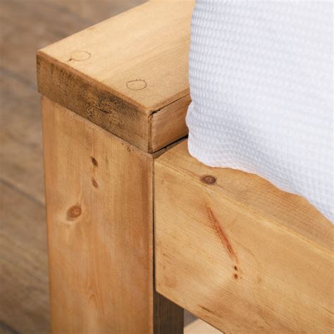 Sandyford Slatted Headboard Bed Frame Scandi Style