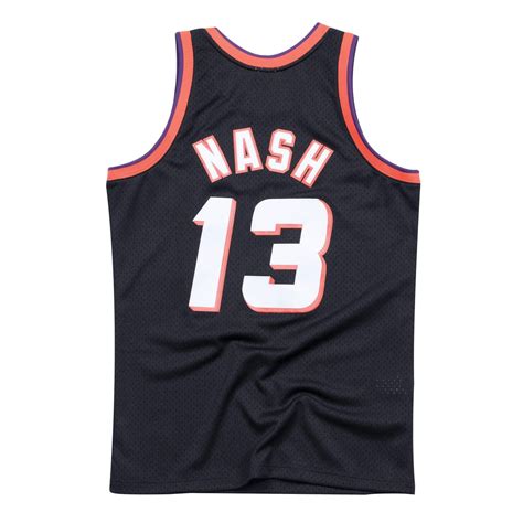 Steve Nash Jersey Phoenix Suns Mitchell And Ness Black Throwback Swingman Jersey — Pro Image America