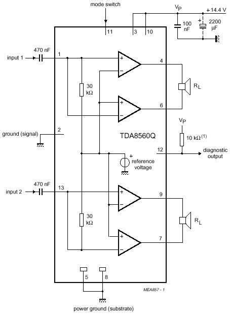 Btl Amplifier Circuit Diagram