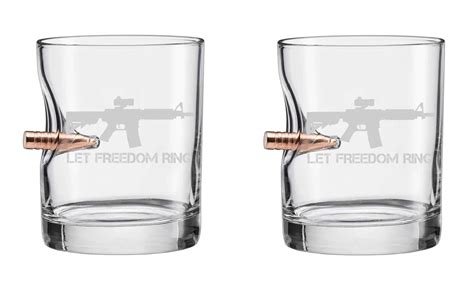Premium Bourbon Decanters And Rocks Glasses Battleground Farm
