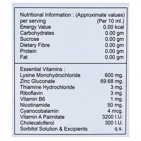 Buy Lyzin Sugar Free Solution 200 Ml In Wholesale Price Online B2b Retailershakti
