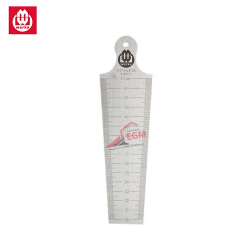 JAUGE DE TROUS EN ACIER INOXYDABLE DOUBLE ECHELLE EN MM ET EN POUCE