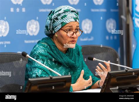 Amina J Mohammed Deputy Secretary General Briefed Press On Her Visit