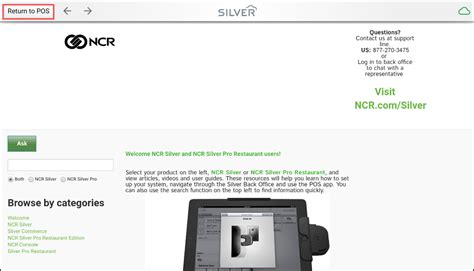 Silver Essentials Using Help Urls Ncr Docs
