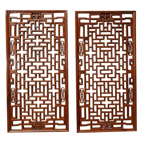 Pair Of Chinese Lattice Window Panels Zuhause Diy