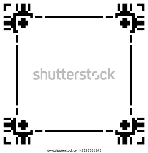 Frames Pixel Art Style Element Design Stock Vector Royalty Free Shutterstock