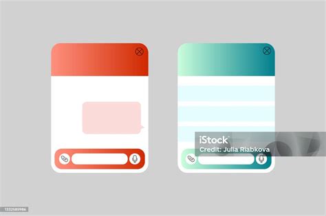 회색 배경에 격리 된 웹 사이트 및 모바일 응용 프로그램을위한 온라인 채팅방 세트 소셜 온라인 커뮤니케이션 개념 채팅 Brand