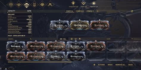 warframe the best railjack builds