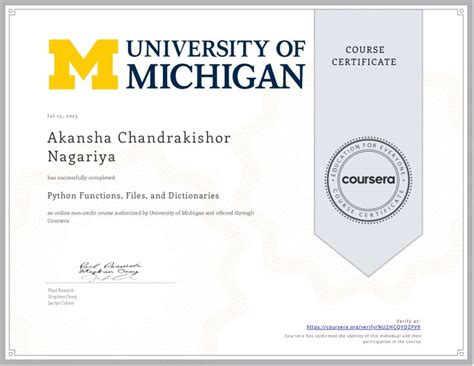 Akansha Nagariya On Linkedin Python Coursera Certificationcomplete Neverstoplearning Learner