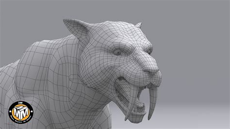 Smilodon 3d Model 75 Obj Max Fbx Free3d