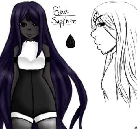 Black Sapphire New Gem Oc By Cutieramen On Deviantart