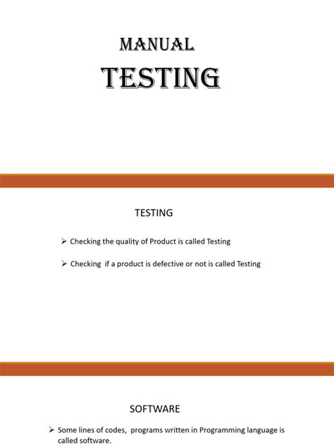 Manual Testing Notes Pdf