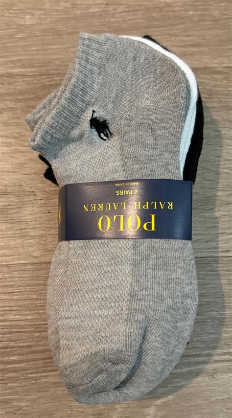 Polo Ralph Lauren 6 Pairs Socks 3 Colors