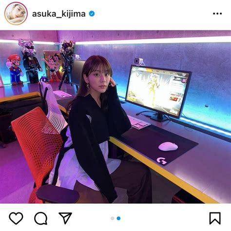 貴島明日香、近未来的なゲームルームを満喫 ファンも「カッコカワイイ」「ほんとに現実？？？？」 スポーツ報知