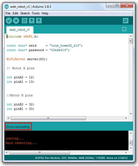 ตัวอย่างโปรเจค Iot Esp32 หุ่นยนต์ Esp32 Esp32 6 หุ่นยนต์ควบคุมด้วย
