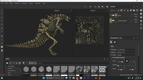 3d Model Godzilla Skeleton Vr Ar Low Poly Cgtrader