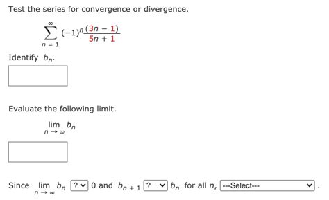 Solved Test The Series For Convergence Or Divergence Oo
