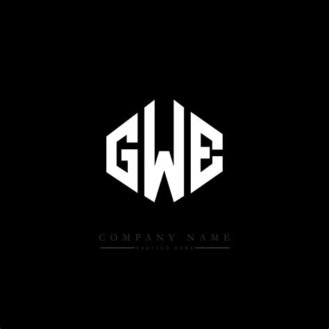 Gwe Letter Logo Design With Polygon Shape Gwe Polygon And Cube Shape