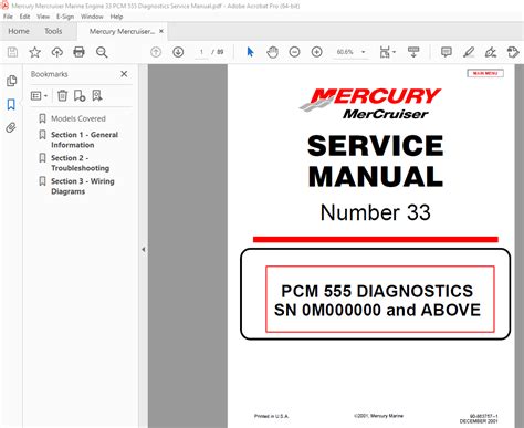 Mercury Mercruiser No PCM DIAGNOSTICS Service Manual PDF DOWNLOAD HeyDownloads