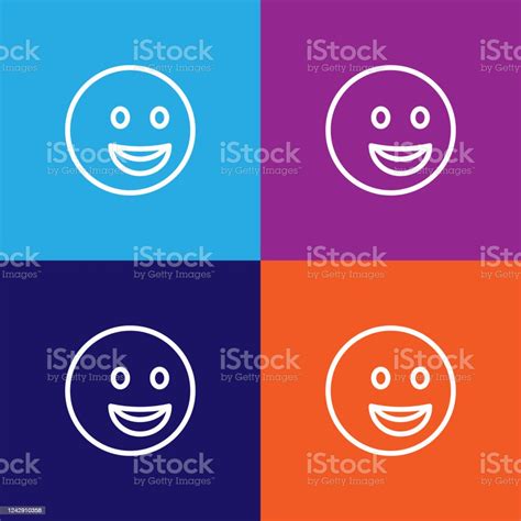 快樂表情符號輪廓圖示符號和符號可用於 Web徽標行動應用程式uiux向量圖形及更多古董圖片 古董 商務 單字詞 Istock