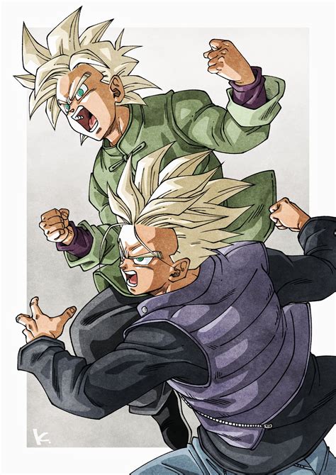 Trunks And Son Goten Dragon Ball And 2 More Drawn By Kakeru