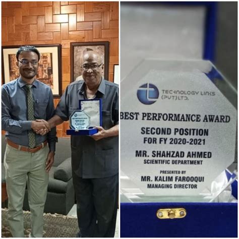Shahzad Ahmed On Linkedin Today Received Best Performance Award Of