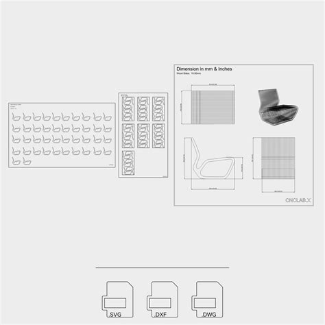 Cell Chair Router Cut Files Cnc Files For Cutting Vector Files Dxf Dwg Svg Pdf Etsy