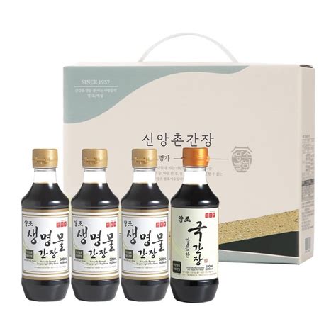 [신앙촌] 양조간장 선물세트 K 4 1호 메가마트몰